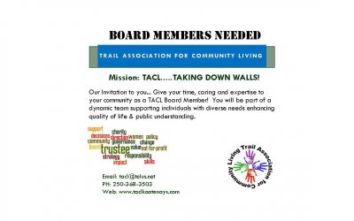 Board Members Wanted - Trail Association for Community Living